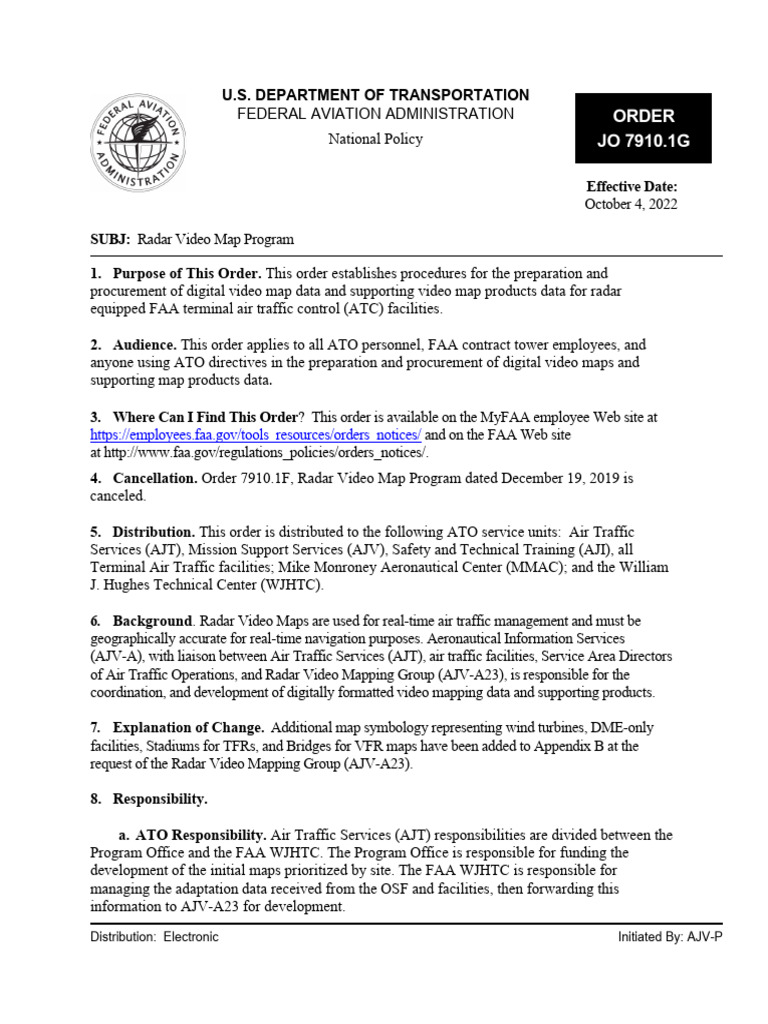 Radar Video Map Program Procedures | PDF | Air Traffic Control ...