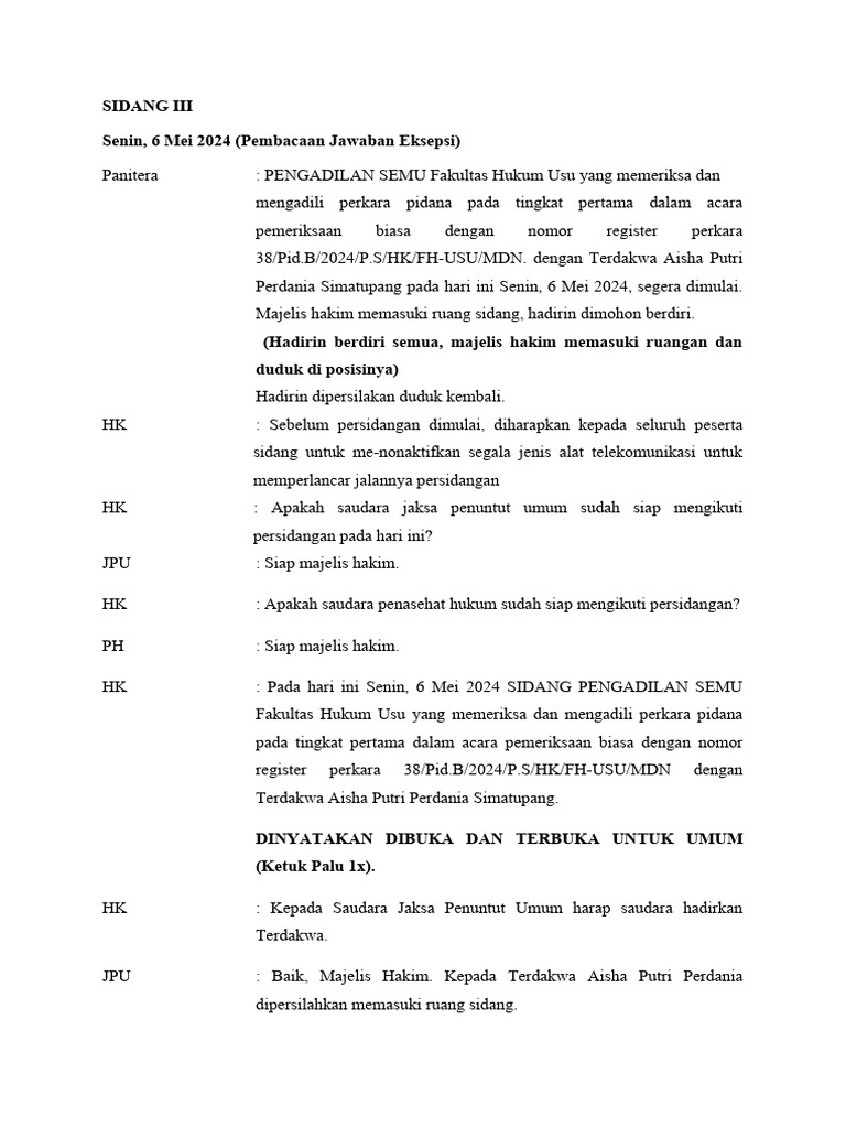 Skrip Sidang 3&4 | PDF