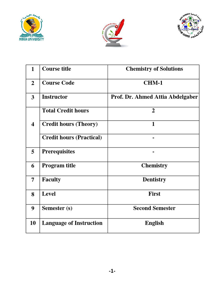 Electronic Book of Chemistry of Solutions CHM - 1 | PDF | Solubility | Mixture
