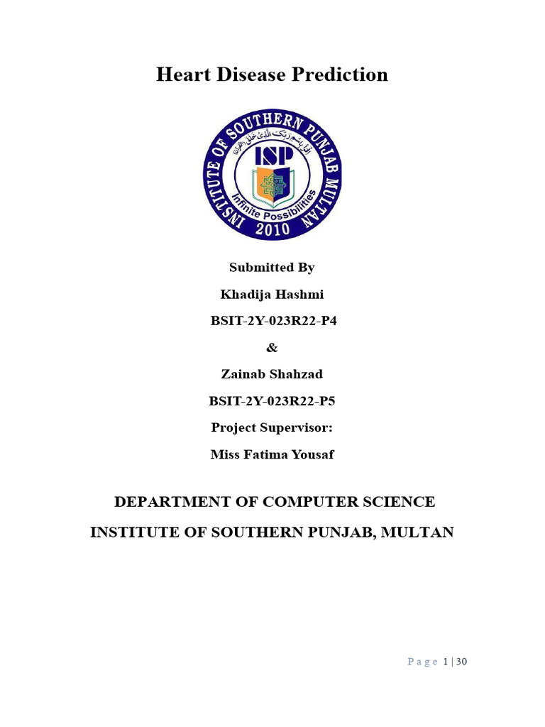 Khadija Zainab SRS Final | PDF | Medical Diagnosis | Deep Learning