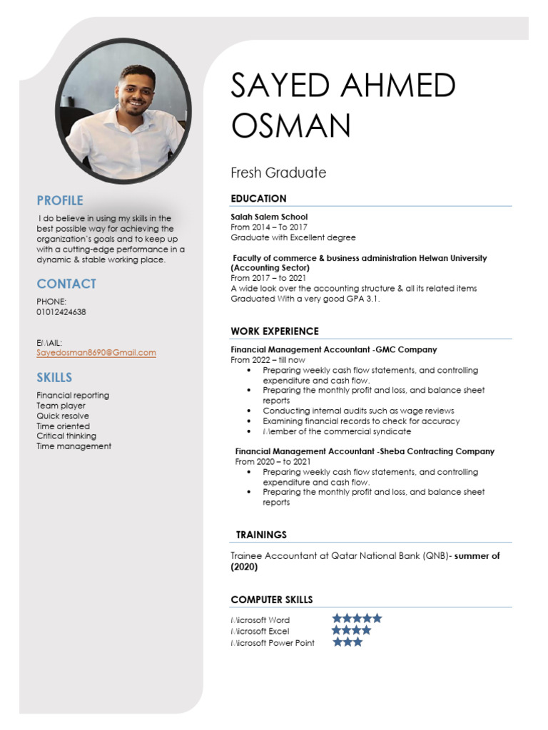 Sayed Ahmed Osman # PDF | PDF | Financial Statement | Economies