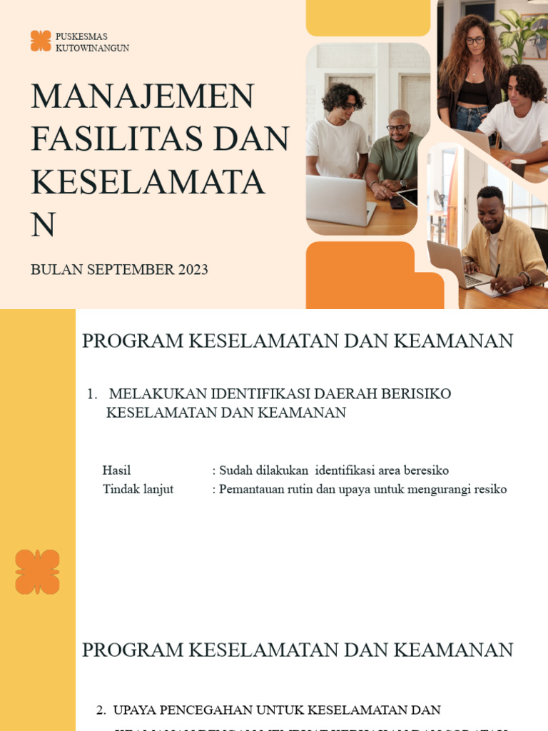 Manajemen Fasilitas Dan Keselamatan Sept 2023 | PDF | Komputer