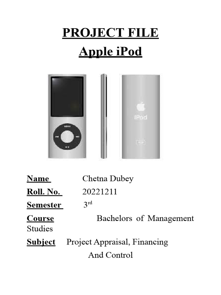Analysis of Product Life Cycle of Ipod | PDF | Feasibility Study | I Pod