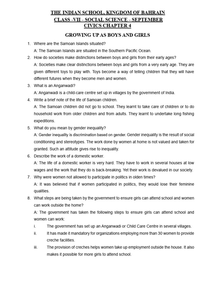 Civics Chapter 4 | PDF