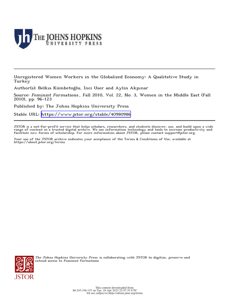 Unregistered Women Workers !!!! | PDF | Employment | Unemployment