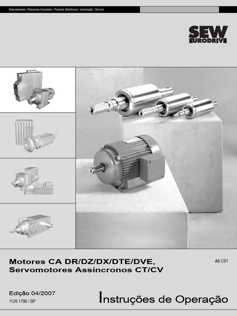Instr Oper Motores DZ DR - Ed. 04 2007 | PDF | Motor elétrico | Motores