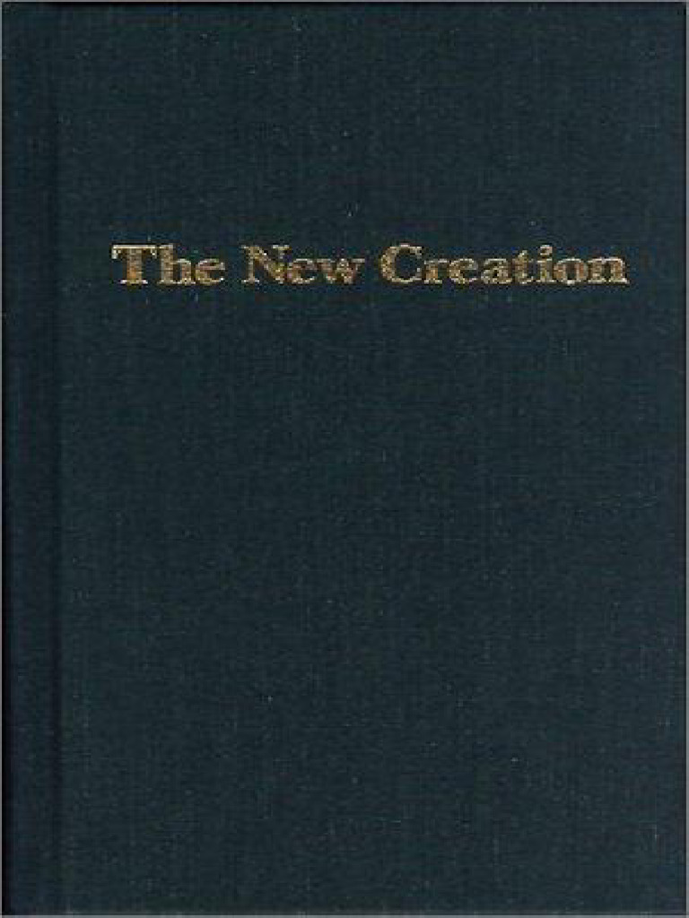 The New Creation | PDF | Justification (Theology) | New Covenant