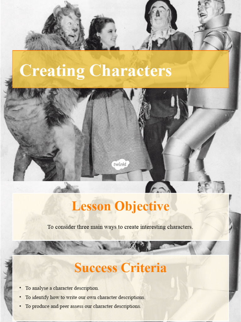 Ways To Create A Character | PDF