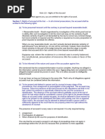 Rights of the Accused Under Rule 115 | PDF | Witness | Confrontation Clause