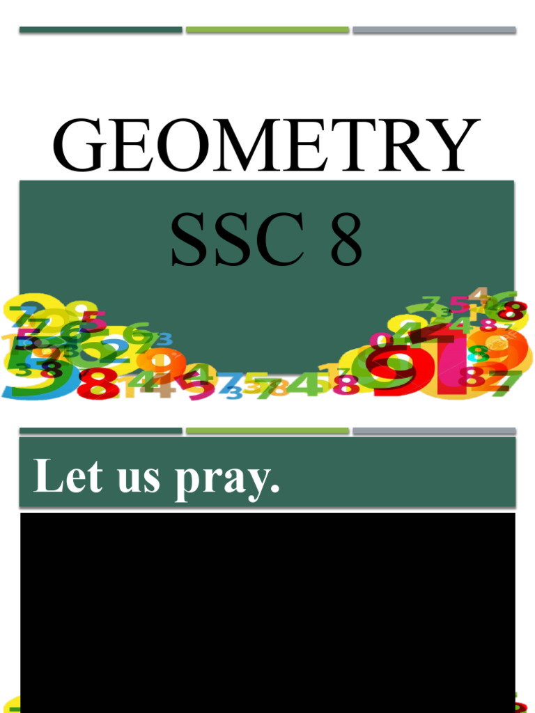 Lesson-1 Geometry (1) | PDF | Line (Geometry) | Geometry