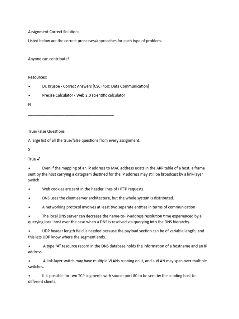 Assignment Correct Solutions | PDF | Domain Name System | Internet Protocols
