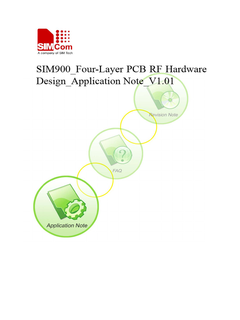 SIM900 - Four-Layer PCB RF Hardware Design - Application Note - V1.01 | PDF | Printed Circuit ...