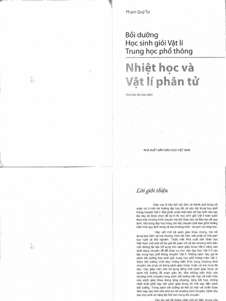 Nhiet Hoc Phan Tu | PDF