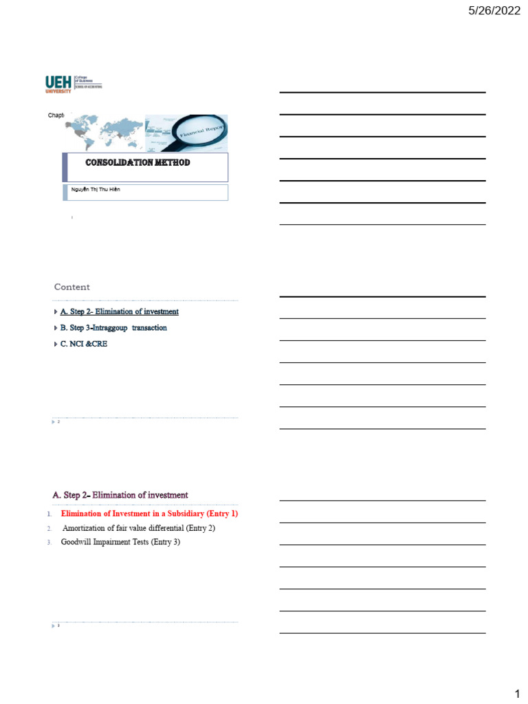 IFRS III - C3 - Consolidation Method | PDF | Goodwill (Accounting ...