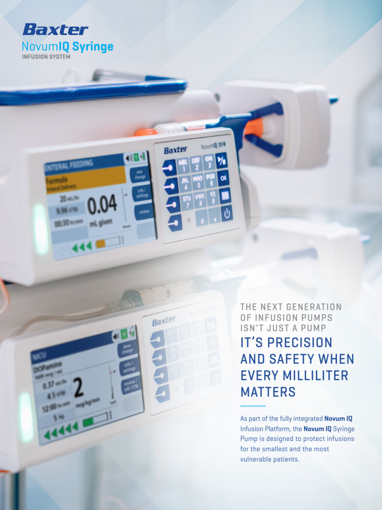 Novum IQ Syringe Sell Sheet | PDF | Intravenous Therapy | Electronic ...
