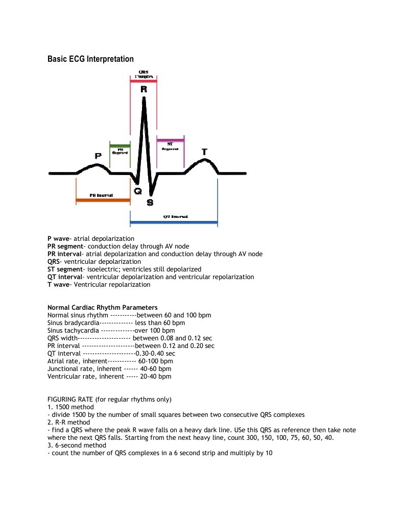Basic ECG Interpretation | PDF | Electrocardiography | Heart