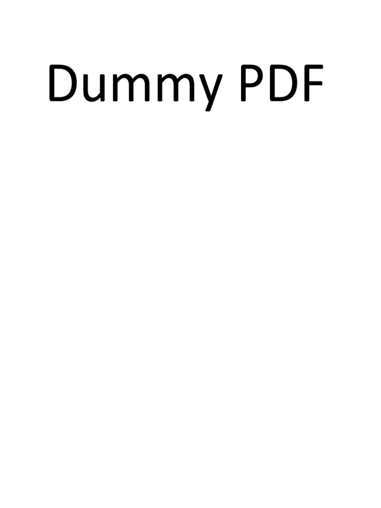 Dummy PDF | PDF