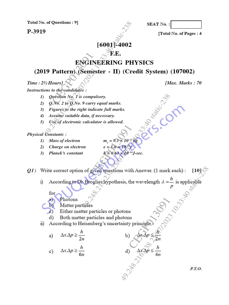 Phy Pyq | PDF | Semiconductors | P–N Junction