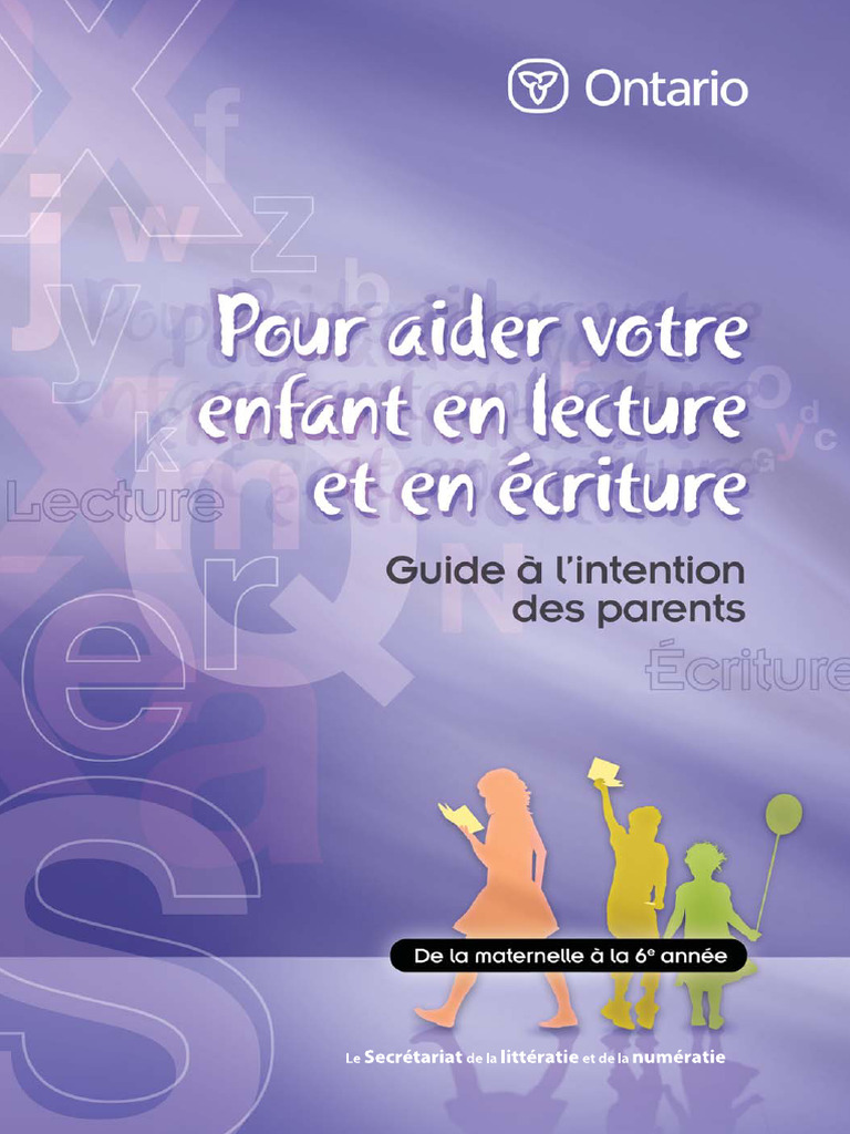 Aider votre enfant en littératie et numératie | PDF | Littératie | Écriture
