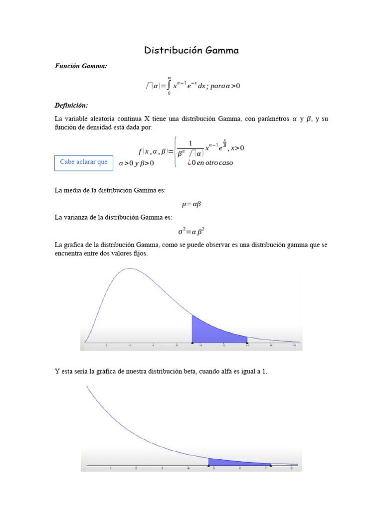 Análisis de la Distribución Gamma | PDF | Diferencia | Desviación Estándar