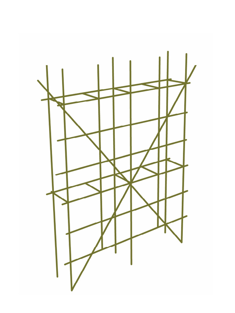 Bamboo Scaffolding Drawing 1-Model | PDF