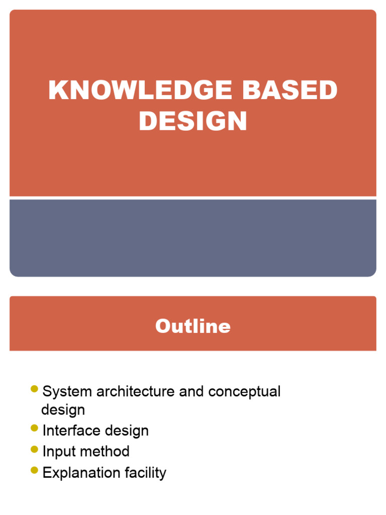 Topic 5 KB Design | PDF | Information Science | Computer Science