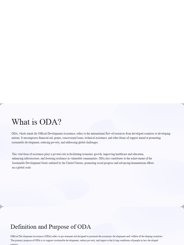What Is ODA | Download Free PDF | Official Development Assistance | Aids