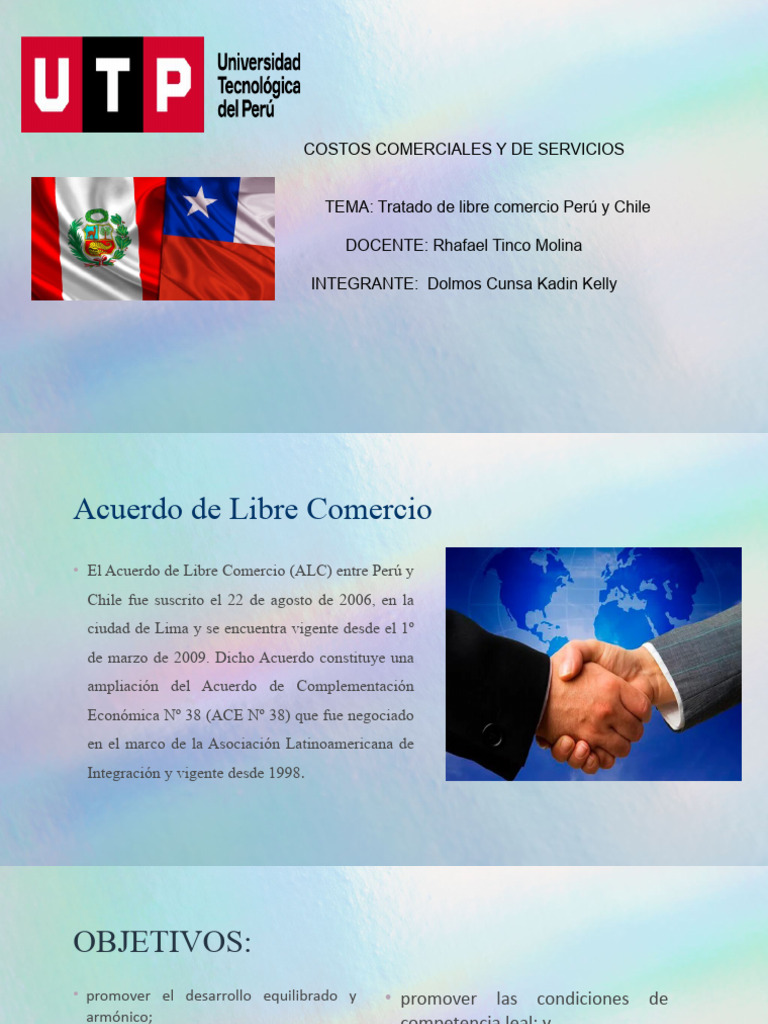 Tlc-Peru y Chile | PDF | Comercio | El comercio internacional