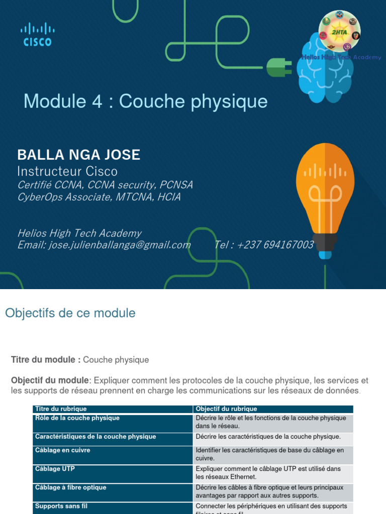 ITN - Module - 4 V7 | PDF | Fibre optique | Débit binaire