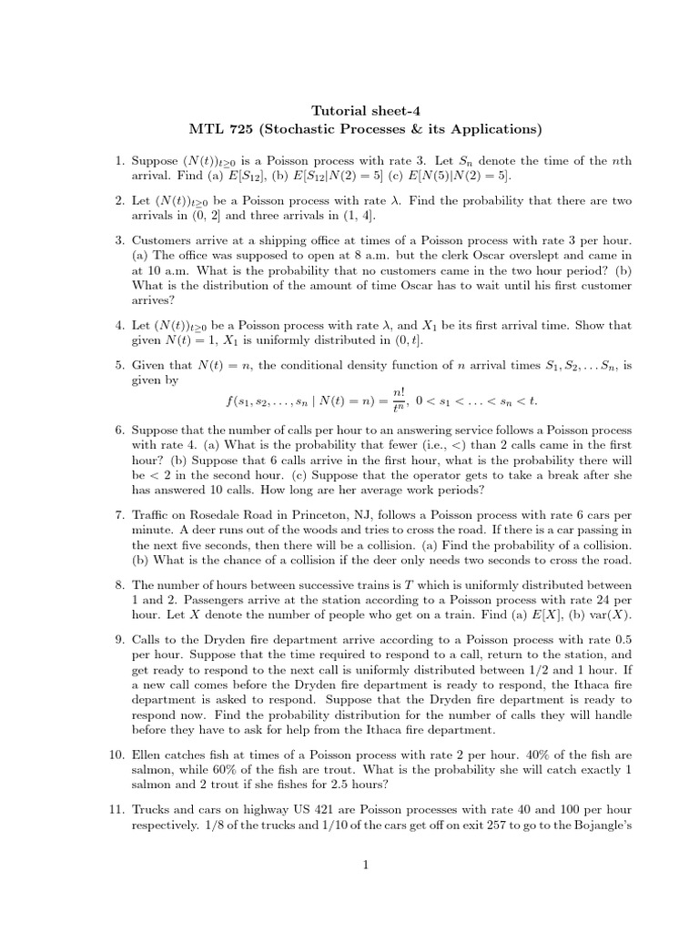 Tutorial 4 | PDF | Measure Theory | Statistical Models