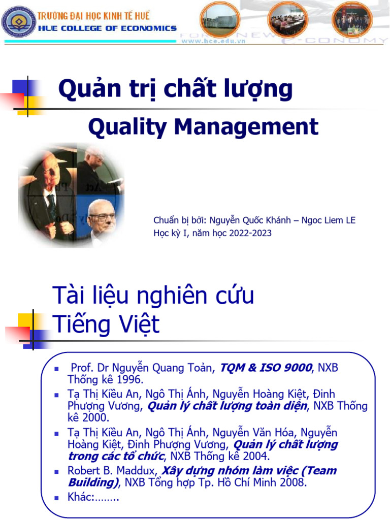 Chương 1 - Slide QTCL - Một số KN Final | PDF