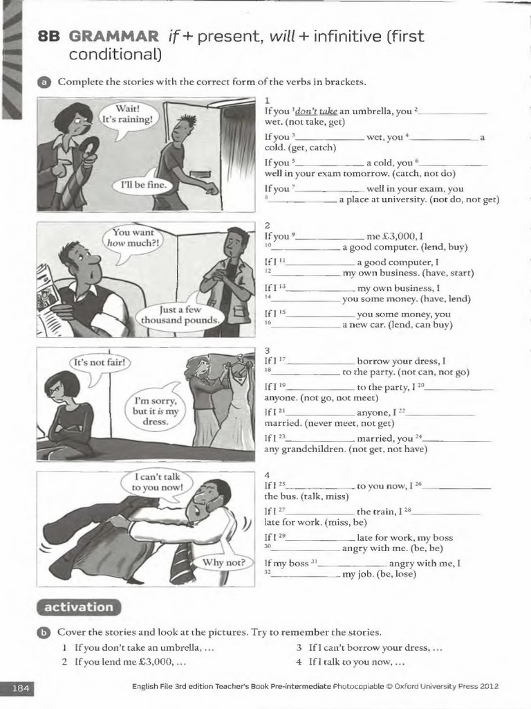 1st Conditional English Exercise | PDF