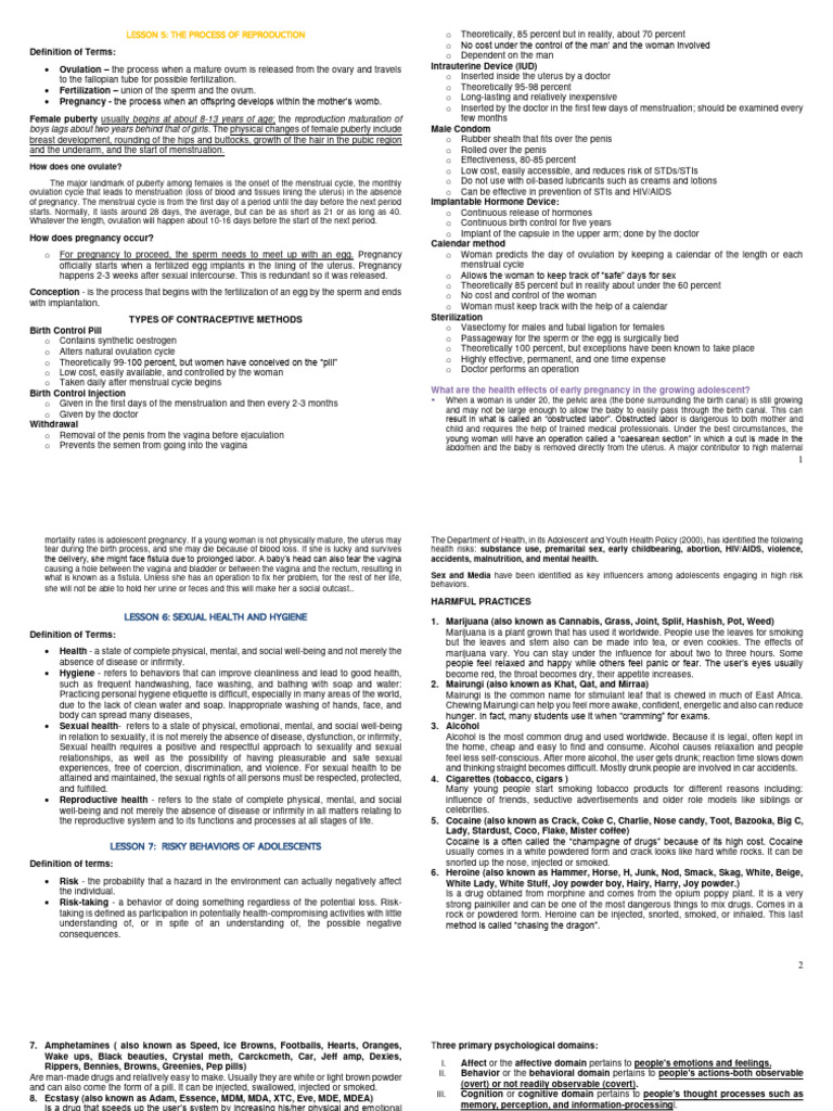 GENSOC-REVIEWER | PDF | Menstrual Cycle | Love