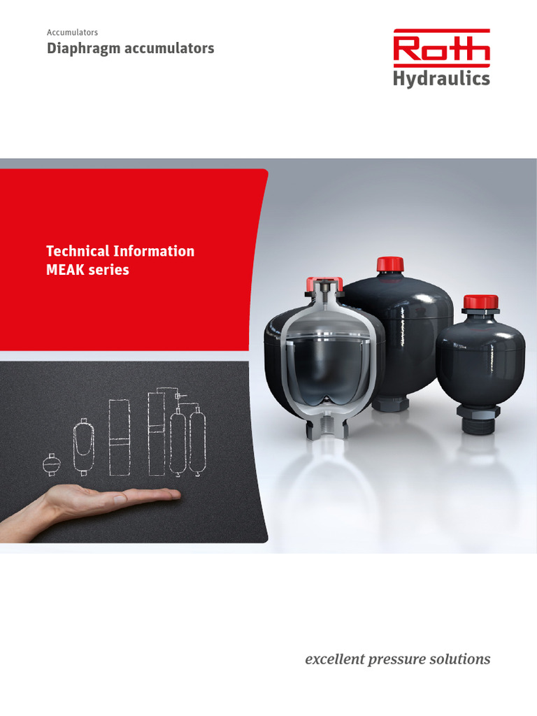 ROTH Hydraulics TI - Membranspeicher - EN | PDF | Pressure | Gas ...