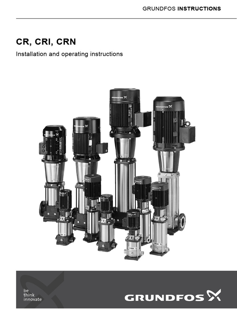 CR, Cri, CRN: Installation and Operating Instructions | PDF | Pump ...
