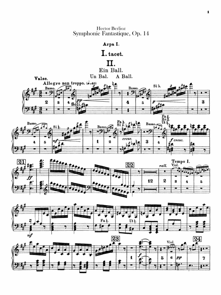 Berlioz-SymFantastique Harp | PDF