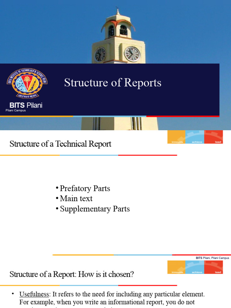 8-9 Structure of Reports | PDF | Book Design | Citation