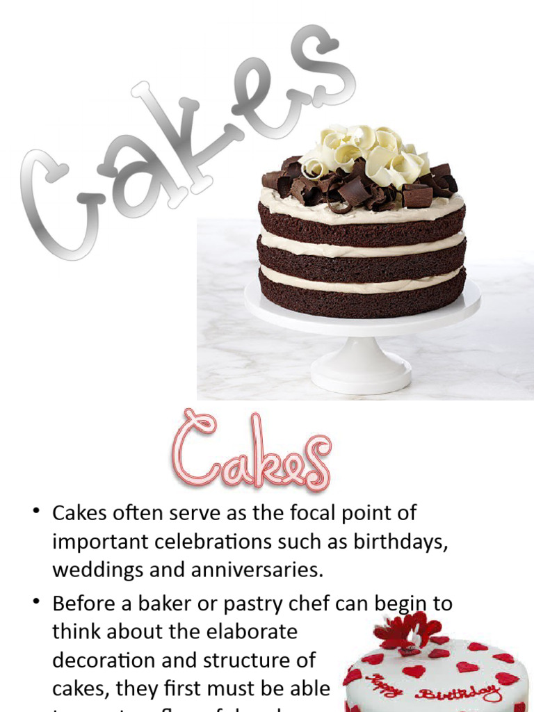 Cakes Power Point For Culinary Arts | PDF | Cakes | Flour