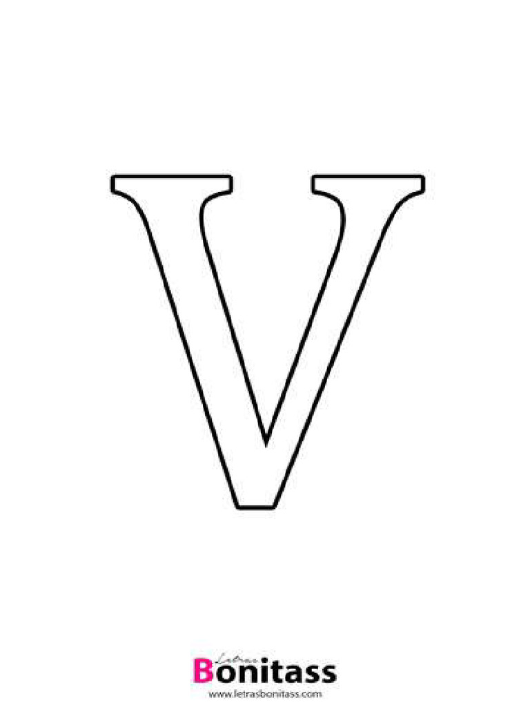Molde de Letra V | PDF
