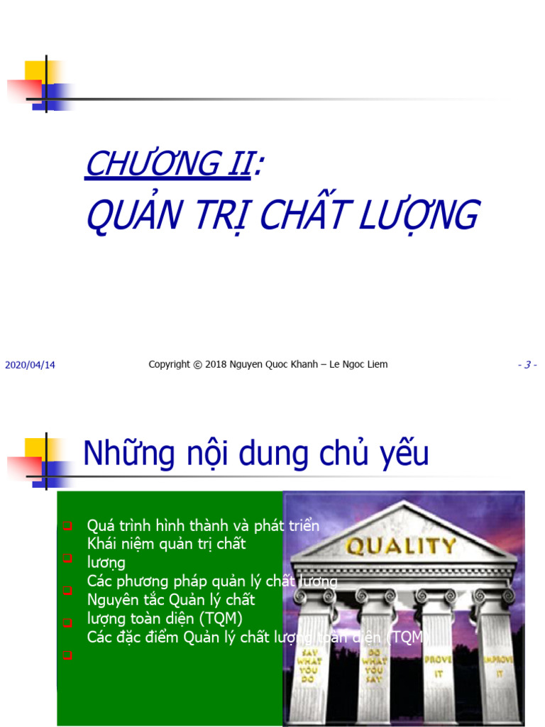 Chương 2 - Slide QTCL - QTCL SP Final | PDF