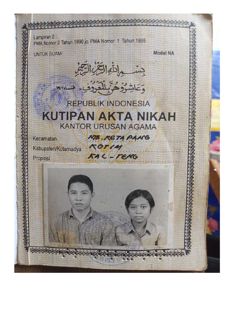 Buku Nikah Pdf