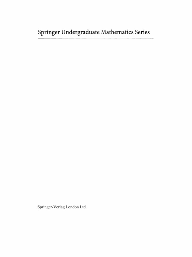 Volume 10issue 2002 Anderson, Ian - (Springer Undergraduate Mathematics ...