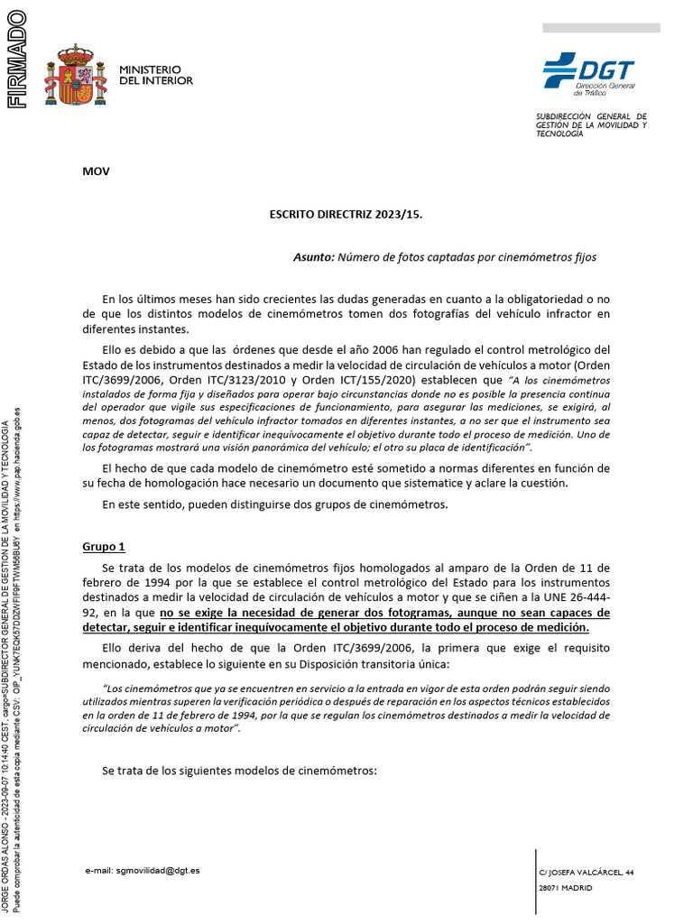 Escrito Directriz 2023 15 | PDF