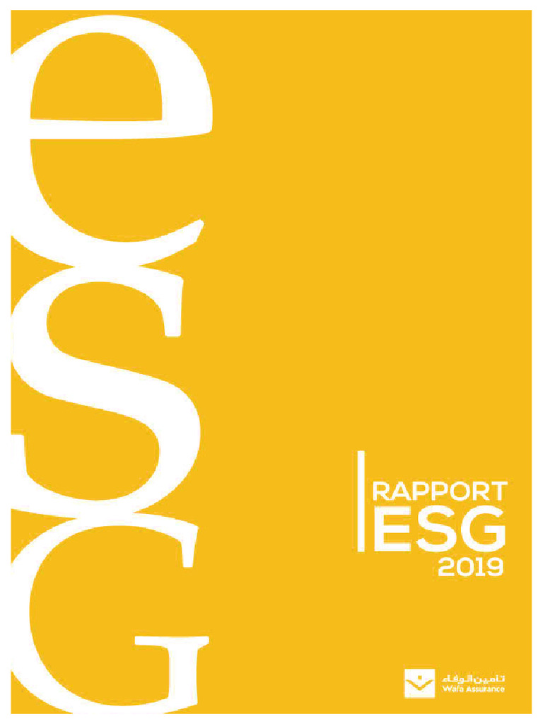 Rapport ESG 2019 de Wafa Assurance | PDF | Responsabilité sociétale des ...