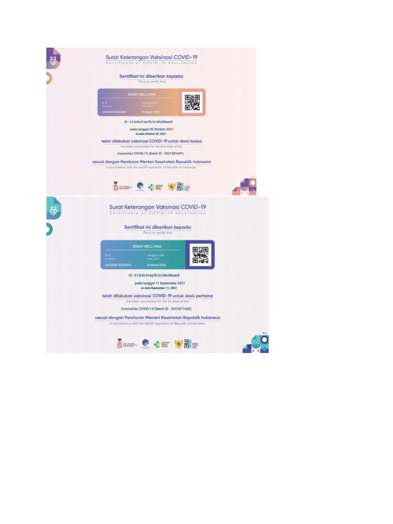 Kartu Vaksin Pdf