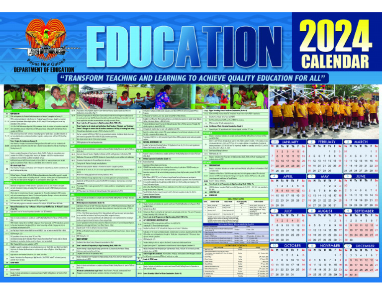 NDOE Calendar 2024 | PDF