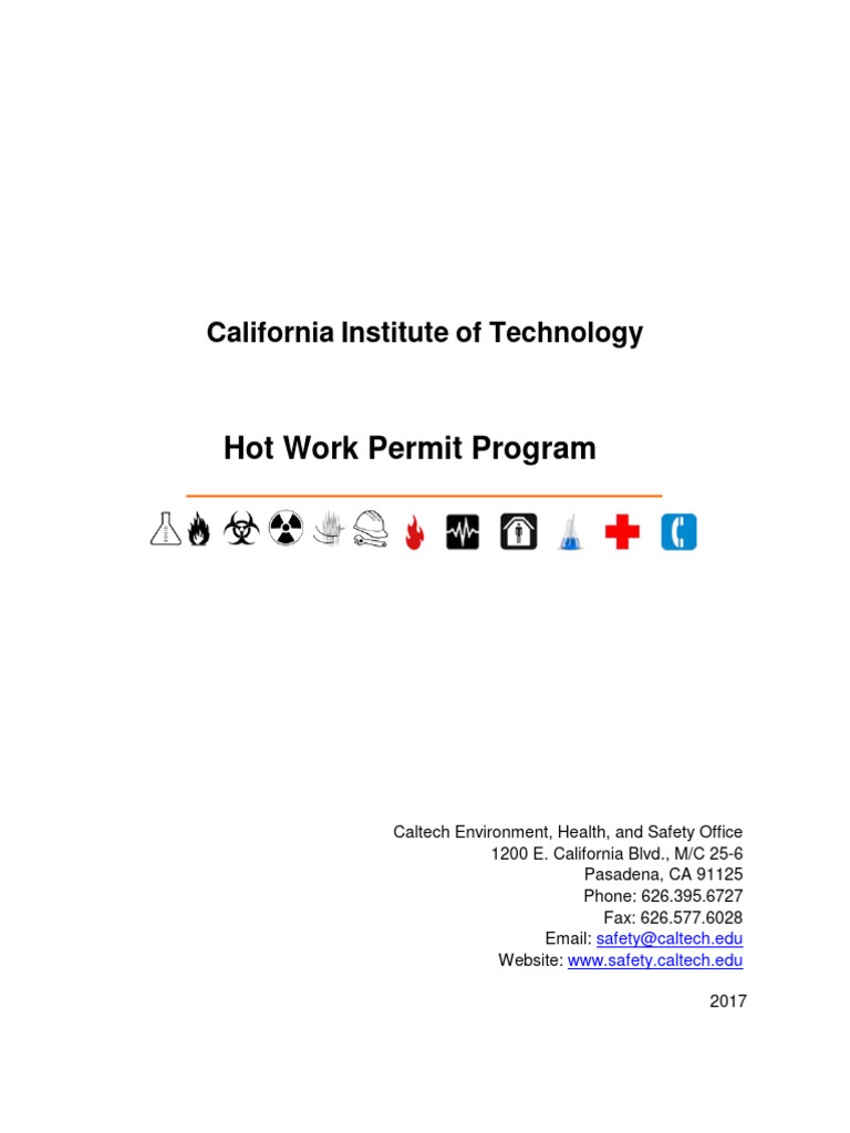 Hot Work Permit Program | PDF | Fire Sprinkler System | Fires