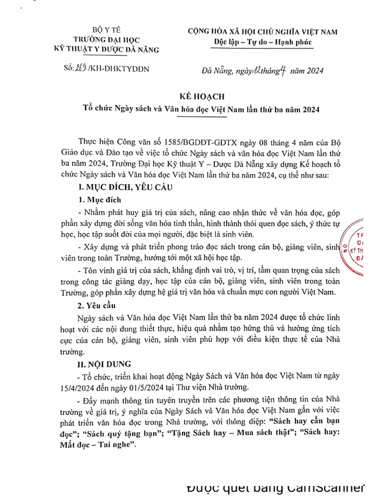 KH Ngay Sach Va Van Hoa Doc VN | PDF