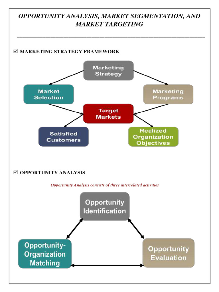 Market Opportunity Analysis Guide | PDF | Market Segmentation | Marketing