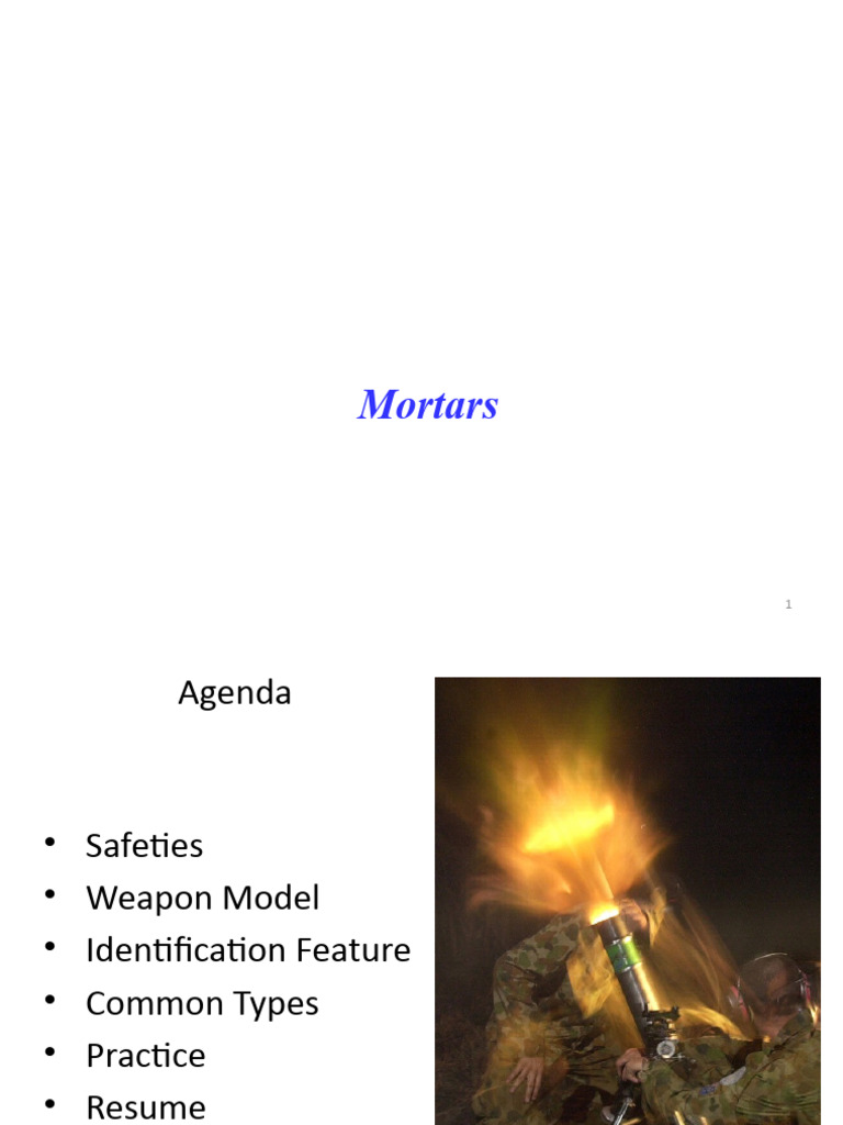 Lesson 55 Mortars | PDF